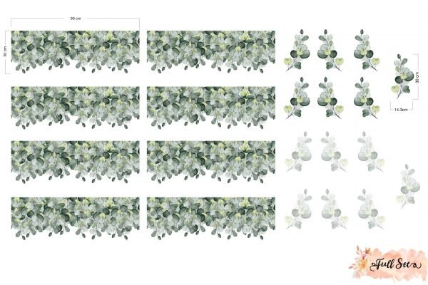 Green Leaf Jungle Wall Decals - Removable Wallpapers, Wall Stickers ...