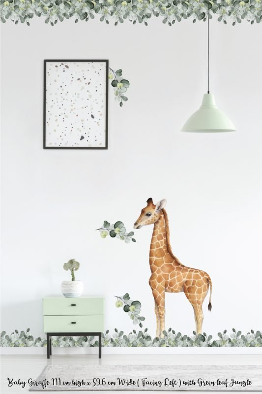 Giraffe Wall Decal Set - Removable Wallpapers, Wall Stickers & Wall ...
