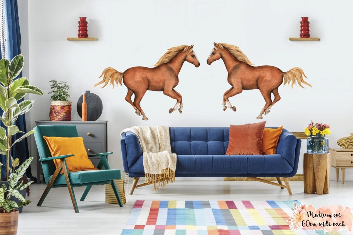 Horse Wall Decal Set - Removable Wallpapers, Wall Stickers & Wall ...