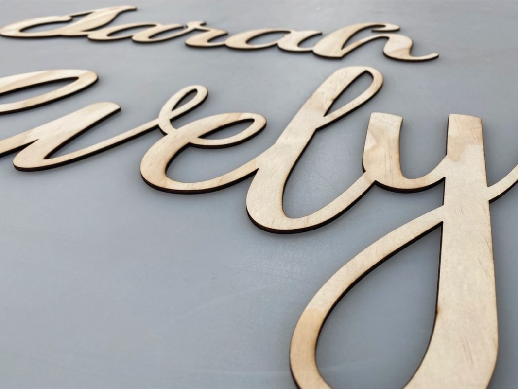 Acrylic Laser Cut Names Removable Wallpapers Wall Stickers Wall