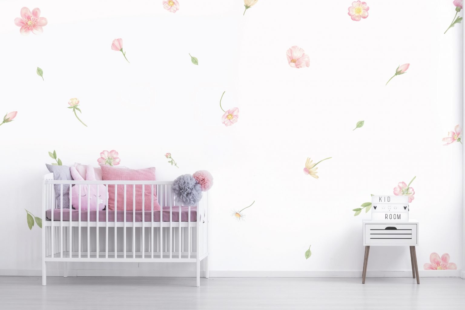 Falling Flowers Wall Decal Set - Removable Wallpapers, Wall Stickers ...