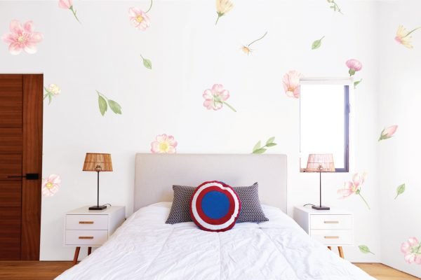 Falling Flowers Wall Decal Set - Removable Wallpapers, Wall Stickers ...