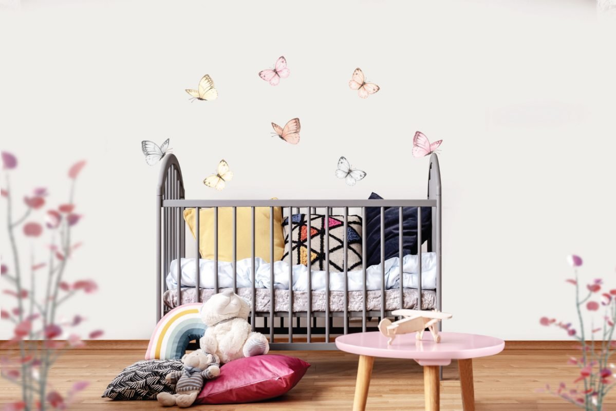Small Butterfly Wall Decal Set - Removable Wallpapers, Wall Stickers ...