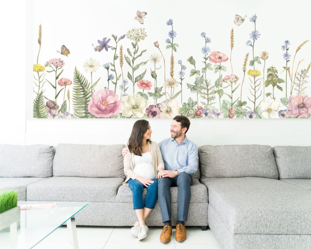 Wild Flowers Wall Decal - Removable Wallpapers, Wall Stickers & Wall ...