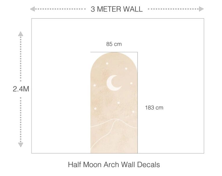 Half Moon Arch Wall Decals - Removable Wallpapers, Wall Stickers & Wall ...