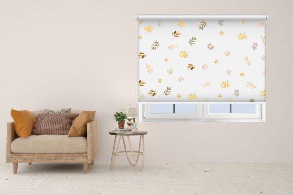 Floral - Printed Roller Blind - Removable Wallpapers, Wall Stickers ...