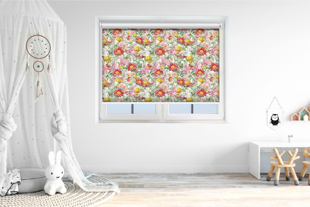 Spring Floral - Printed Roller Blind - Removable Wallpapers, Wall ...