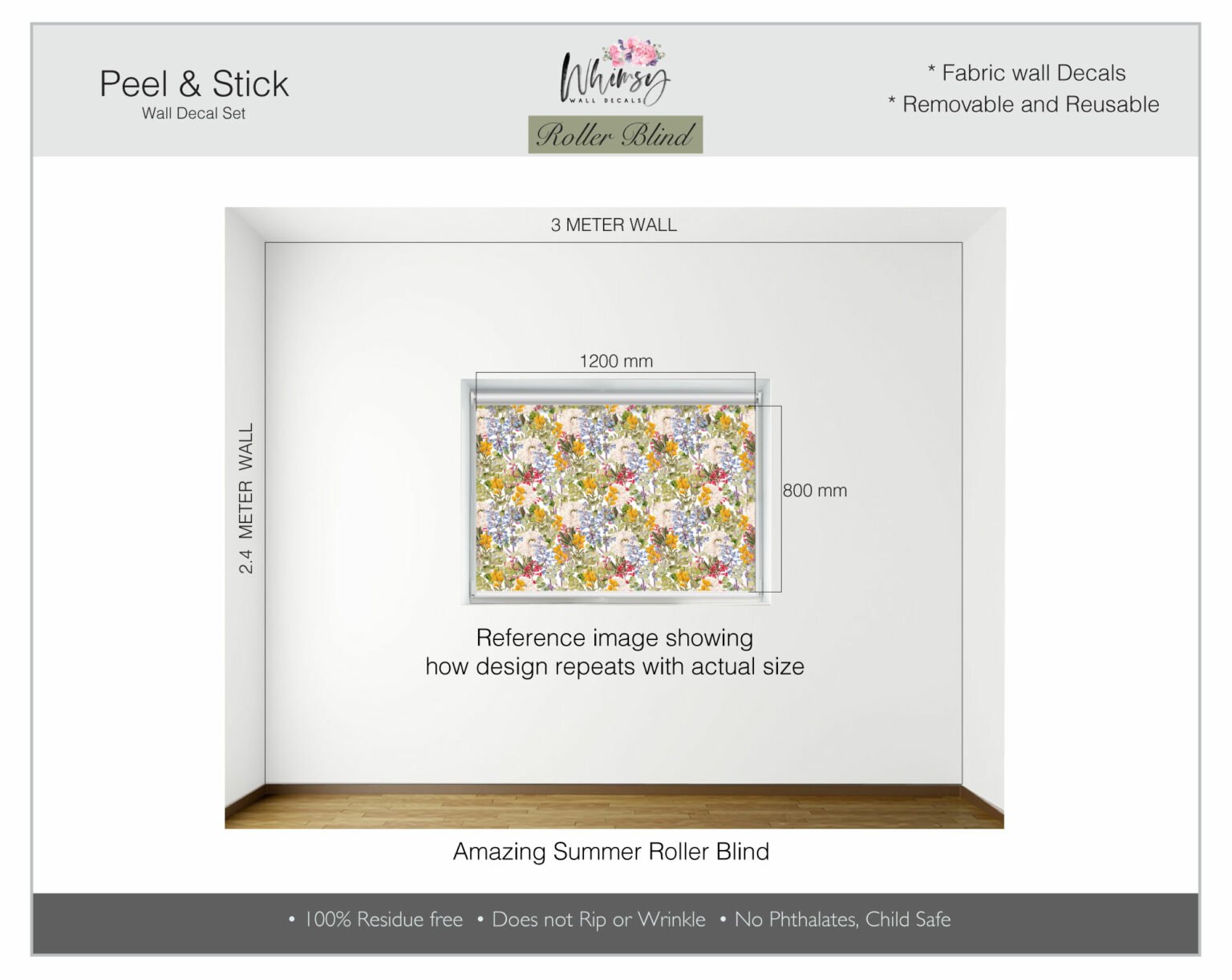 Amazing Summer - Printed Roller Blind - Removable Wallpapers, Wall ...