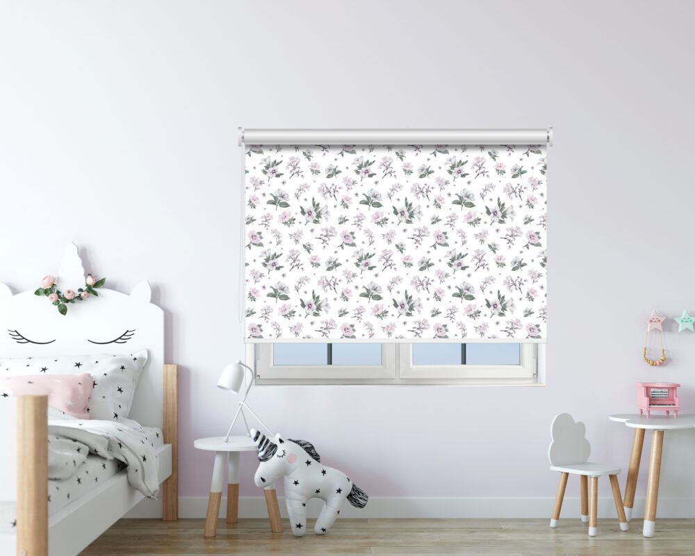 Charming Blooms - Printed Roller Blind - Removable Wallpapers, Wall ...