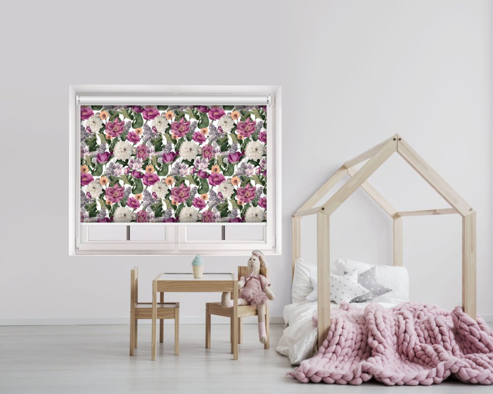 Luxuriant Garden - Printed Roller Blind - Removable Wallpapers, Wall ...